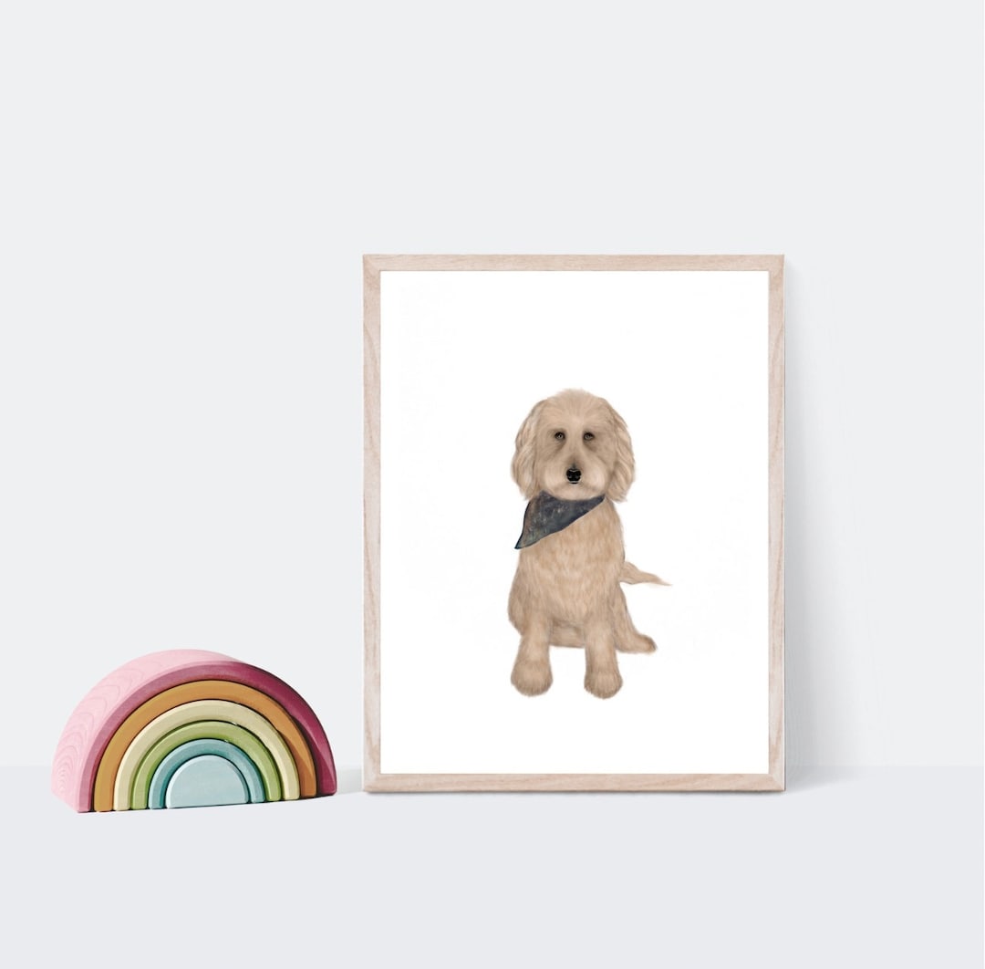 PRINTABLE Goldendoodle Art Print | Digital Download | Instant Download ...