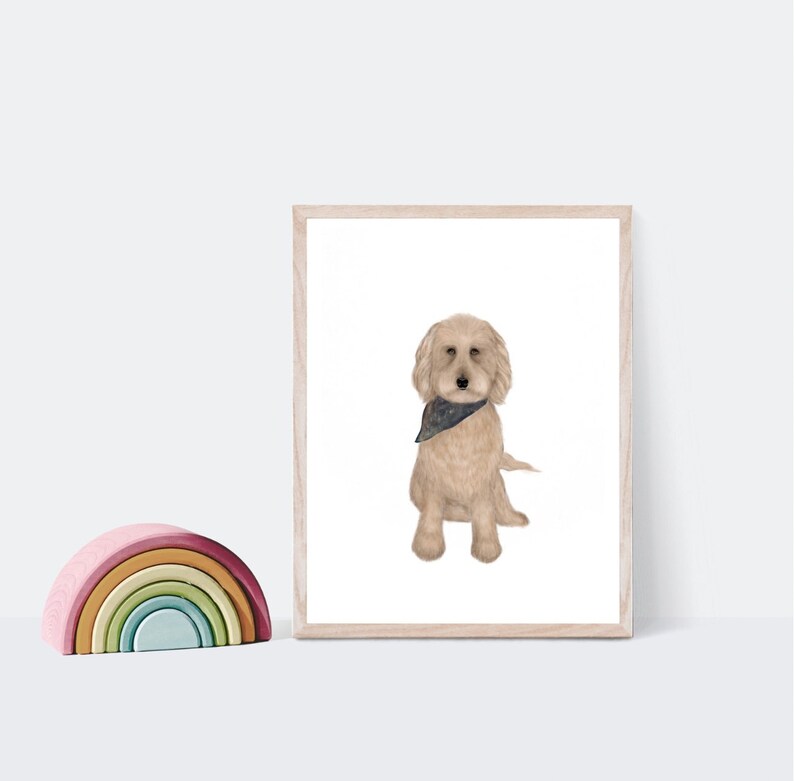PRINTABLE Goldendoodle Art Print Digital Download Instant Download ...