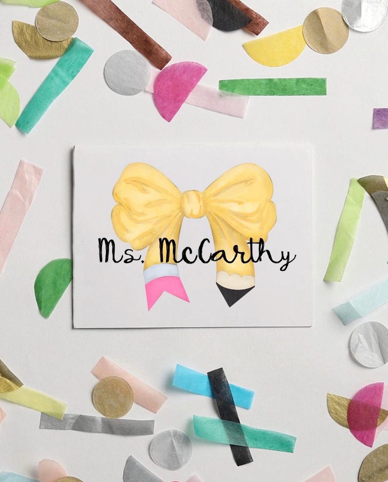 Personalized Teacher Stationery Set of 10 With Envelopes – Custom ...