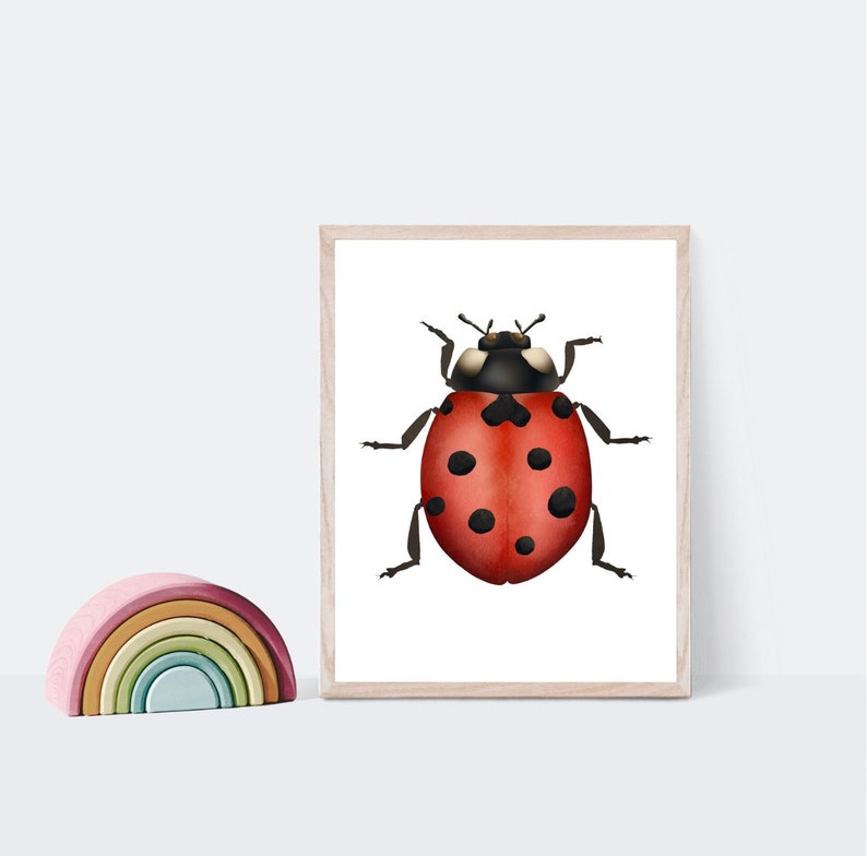 PRINTABLE Ladybug | Digital Download | Instant Download | Ladybug Wall ...