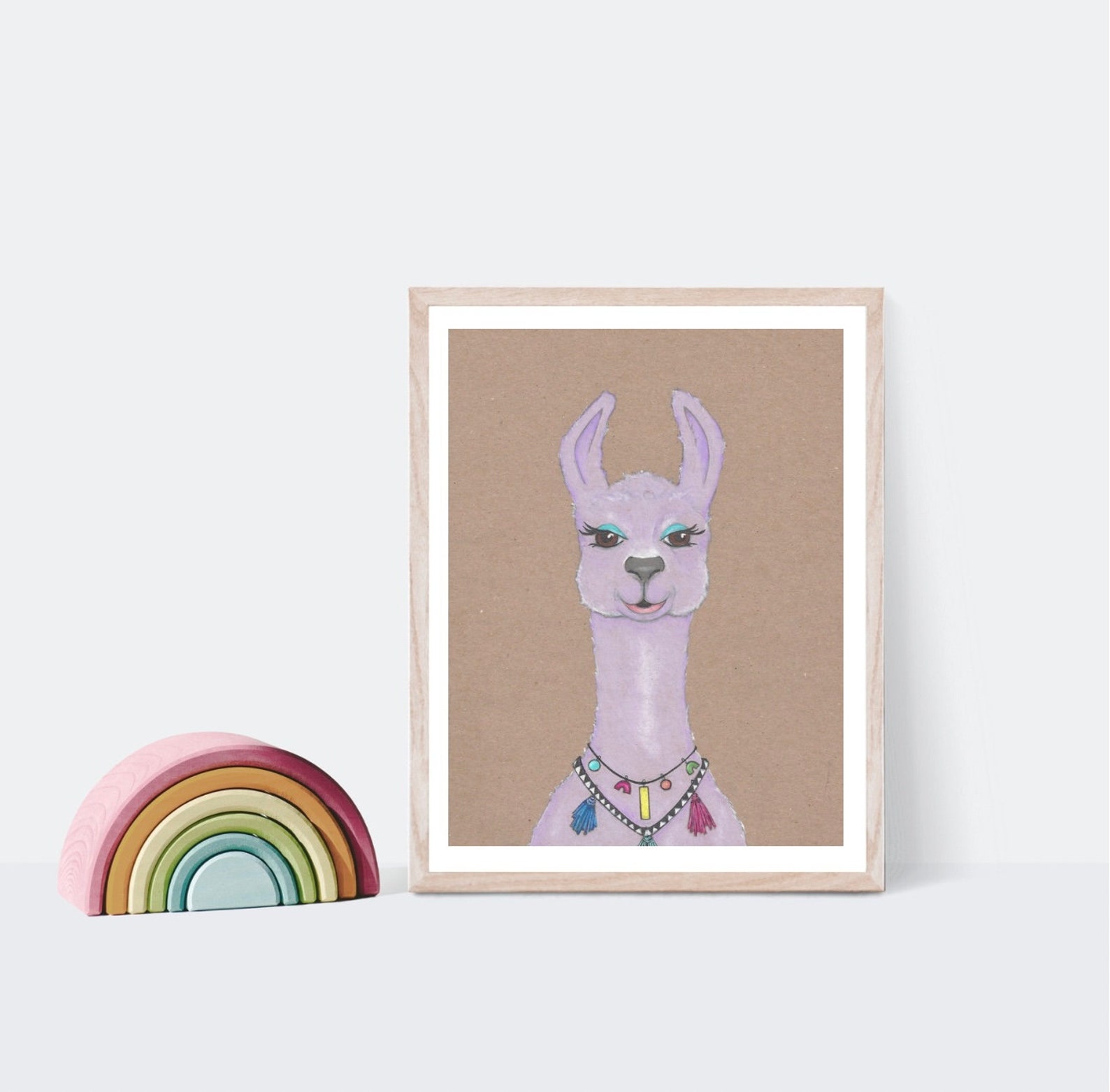 PRINTABLE Lavender Llama | Digital Download | Instant Download ...