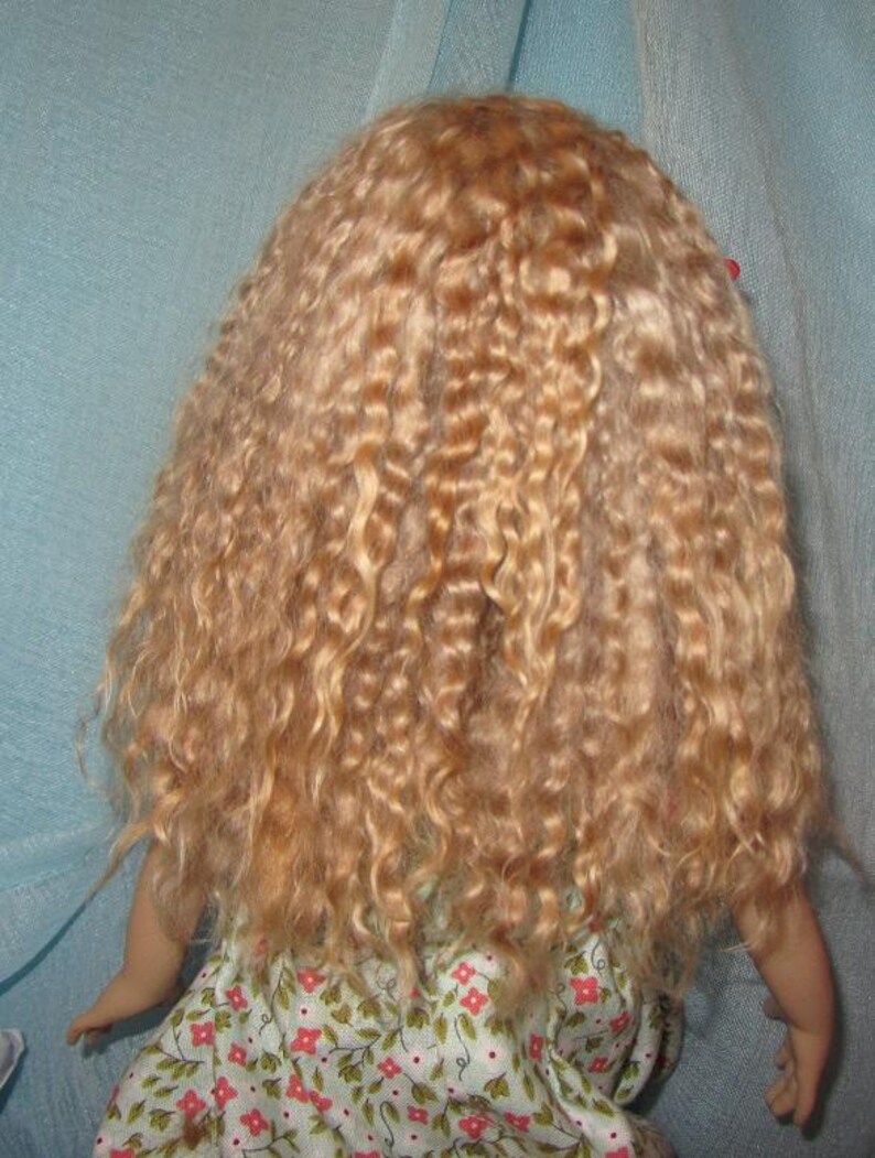Golden Blonde Custom Mohair Wig for Dianna Effner Little Darling Doll ...