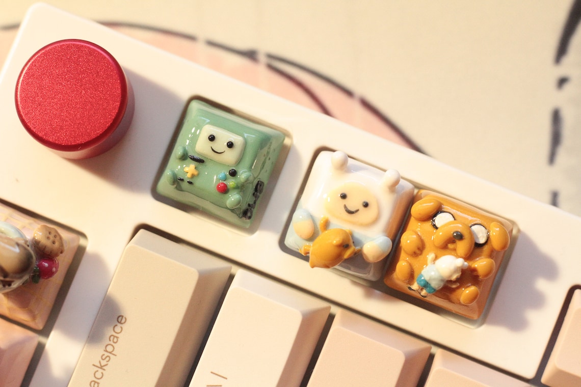 Adventure Time Keycap Finn Jake BMO Cute Keycap Artisan Keycap - Etsy