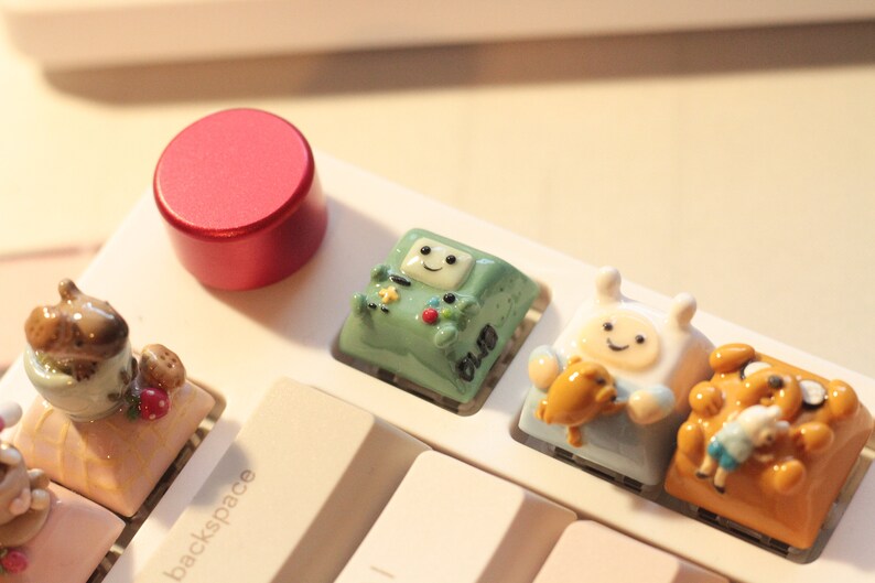 Adventure Time Keycap Finn Jake BMO Cute Keycap Artisan Keycap - Etsy