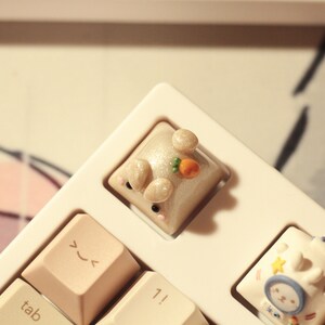 Pearl Bunny Keycap - Etsy
