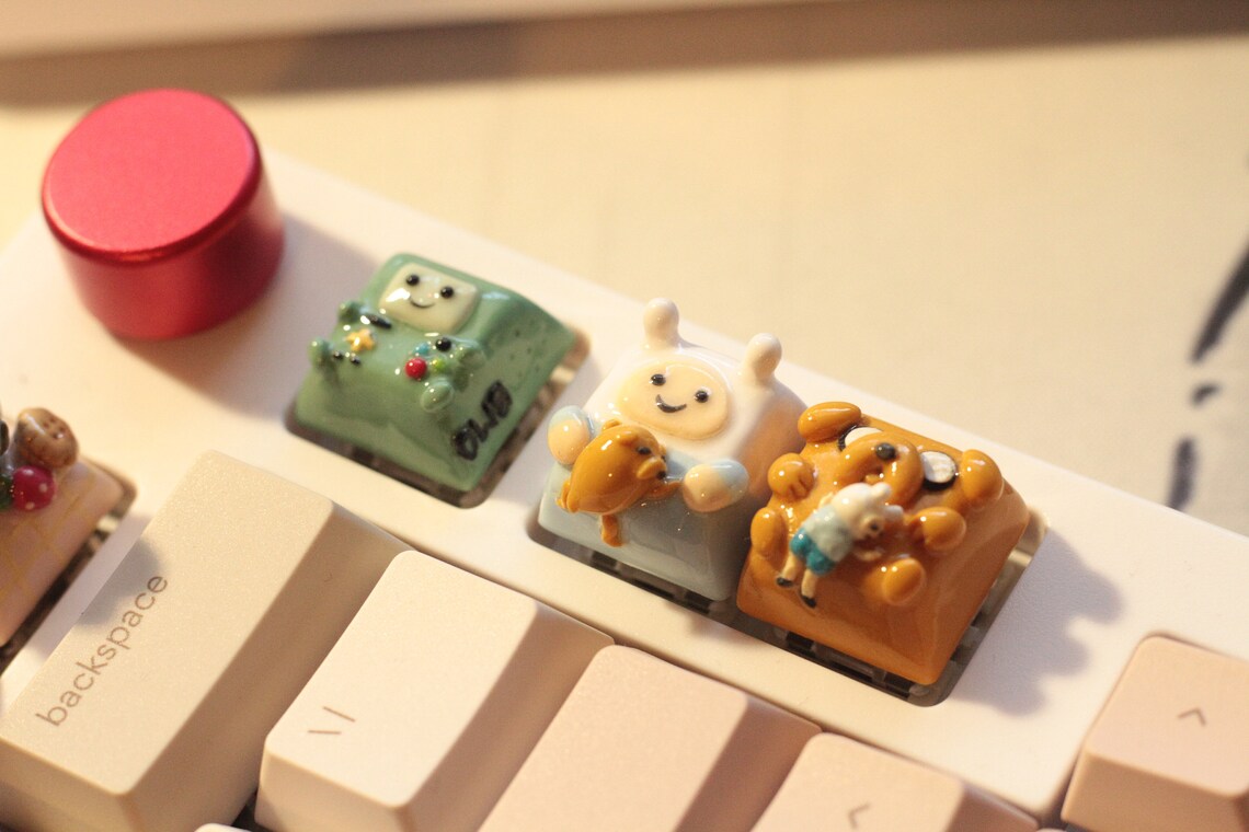 Adventure Time Keycap Finn Jake BMO Cute Keycap Artisan Keycap - Etsy