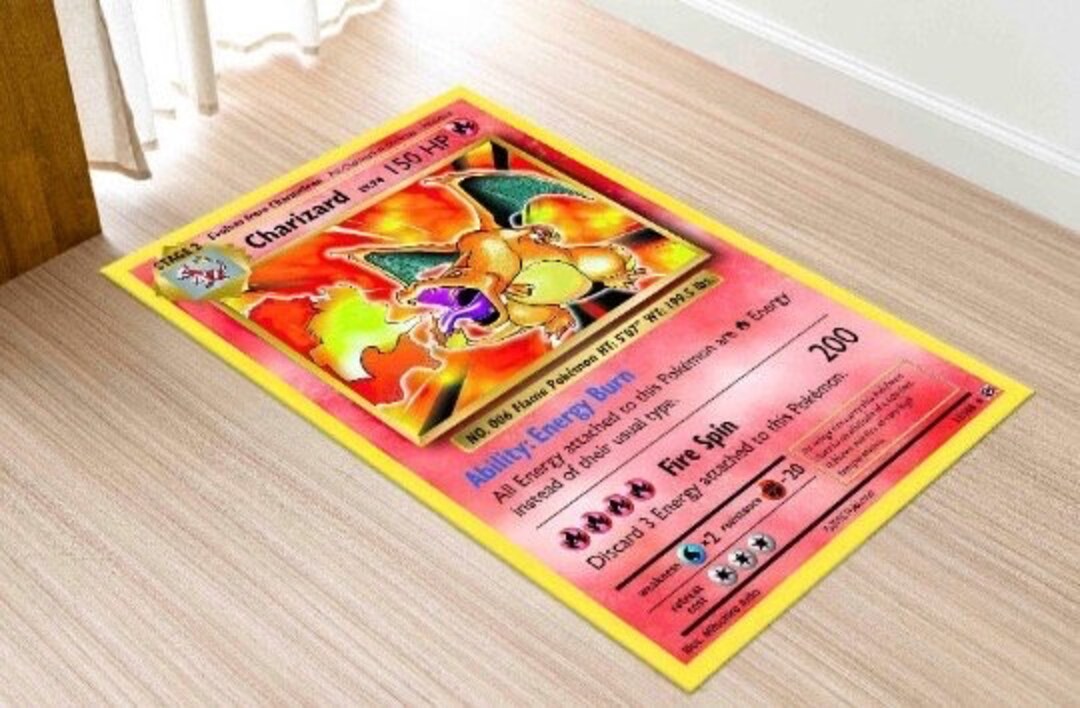 Charizard Rug, Classic Rug, Cartoon Rug, Pokemon Rugs, Japanese Rugs ...