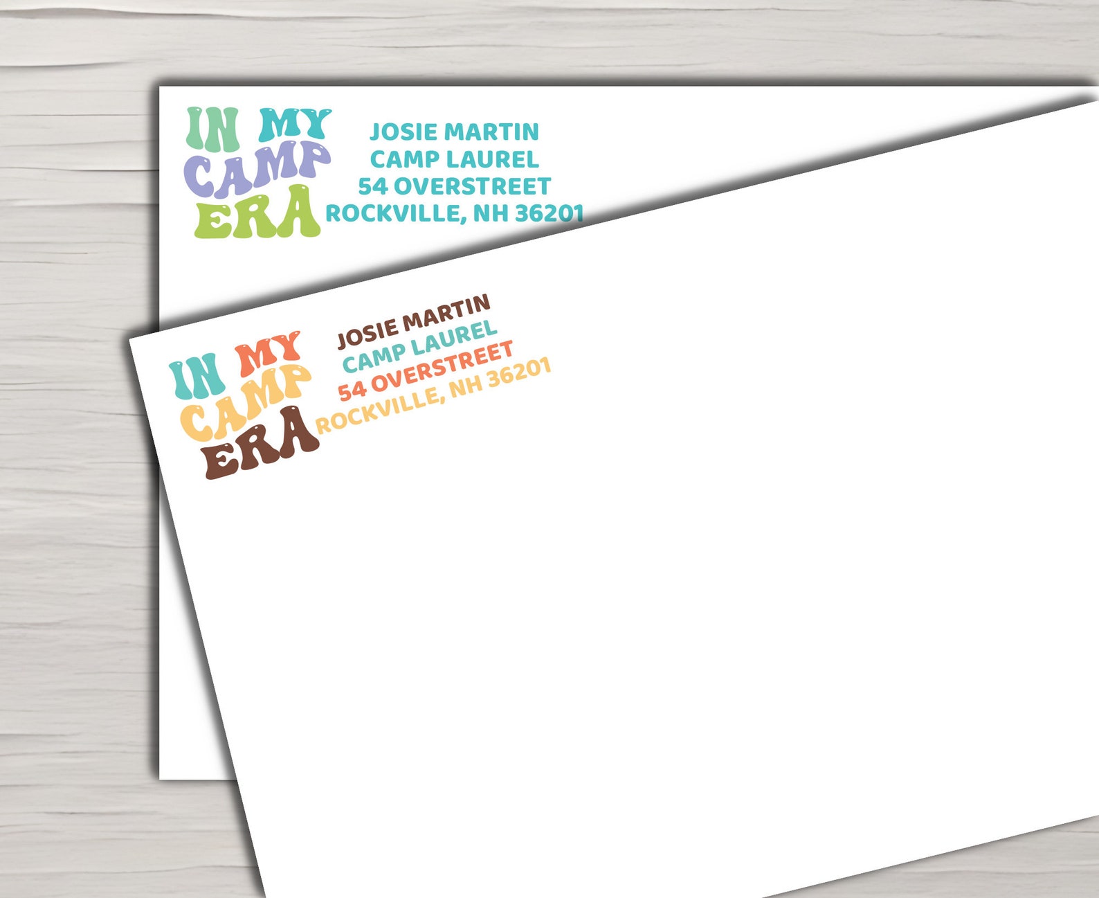 Camp Address Labels, in My Camp Era, 30 Personalized Summer Camp ...
