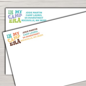 Camp Address Labels, in My Camp Era, 30 Personalized Summer Camp ...