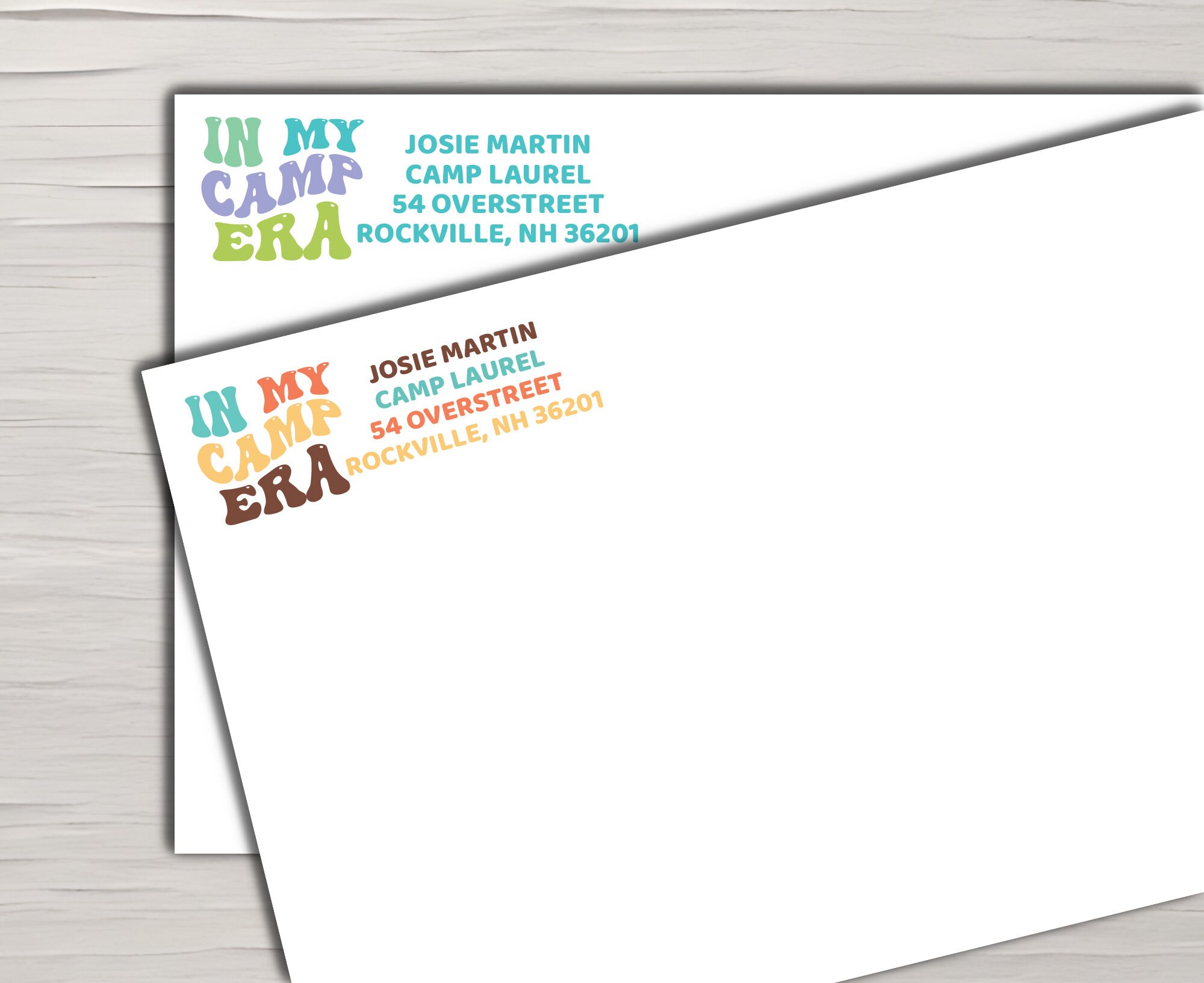 Camp Address Labels, in My Camp Era, 30 Personalized Summer Camp ...