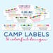 Camp Address Labels, in My Camp Era, 30 Personalized Summer Camp ...