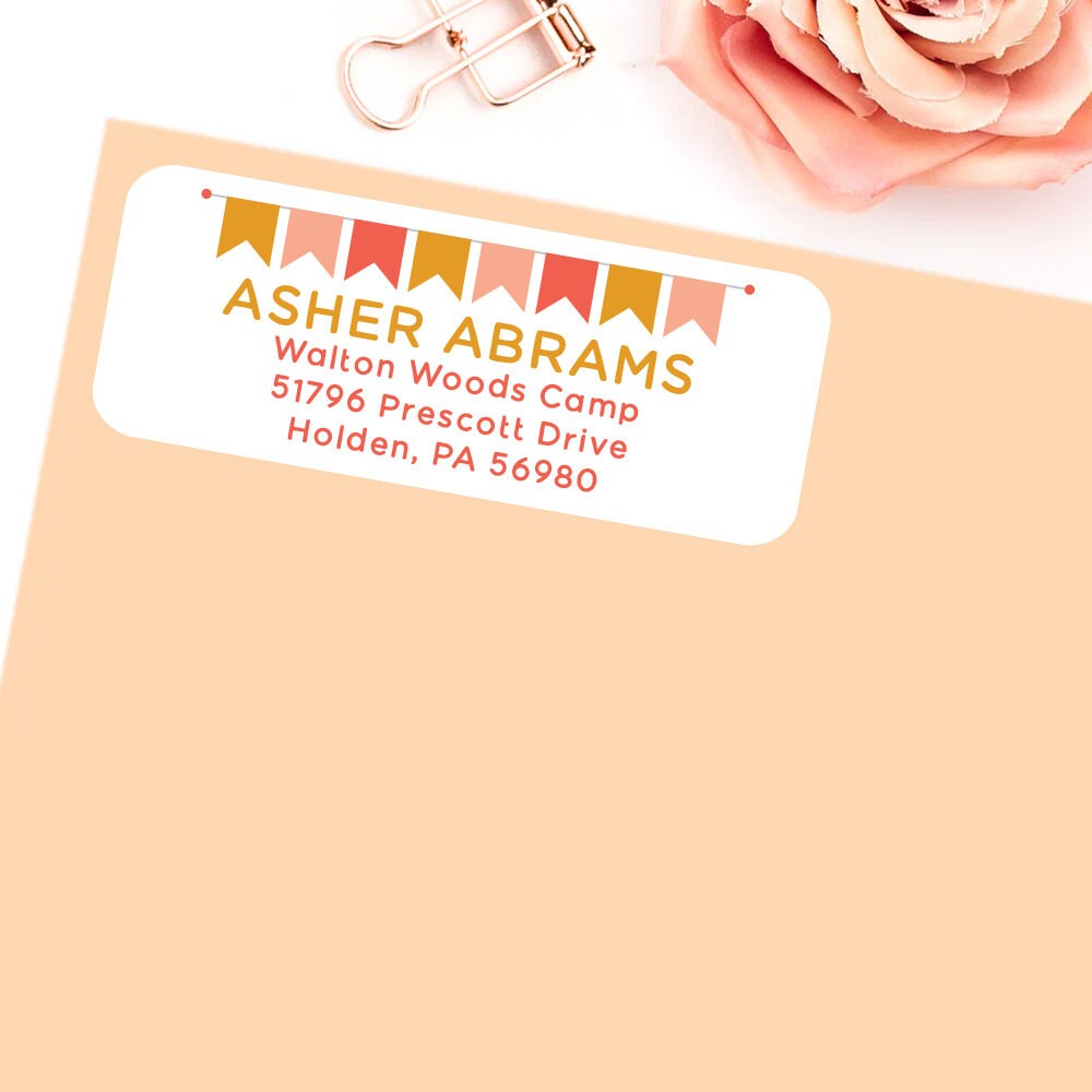 Camp Labels, Personalized Summer Camp Return Mailing Address Stickers ...