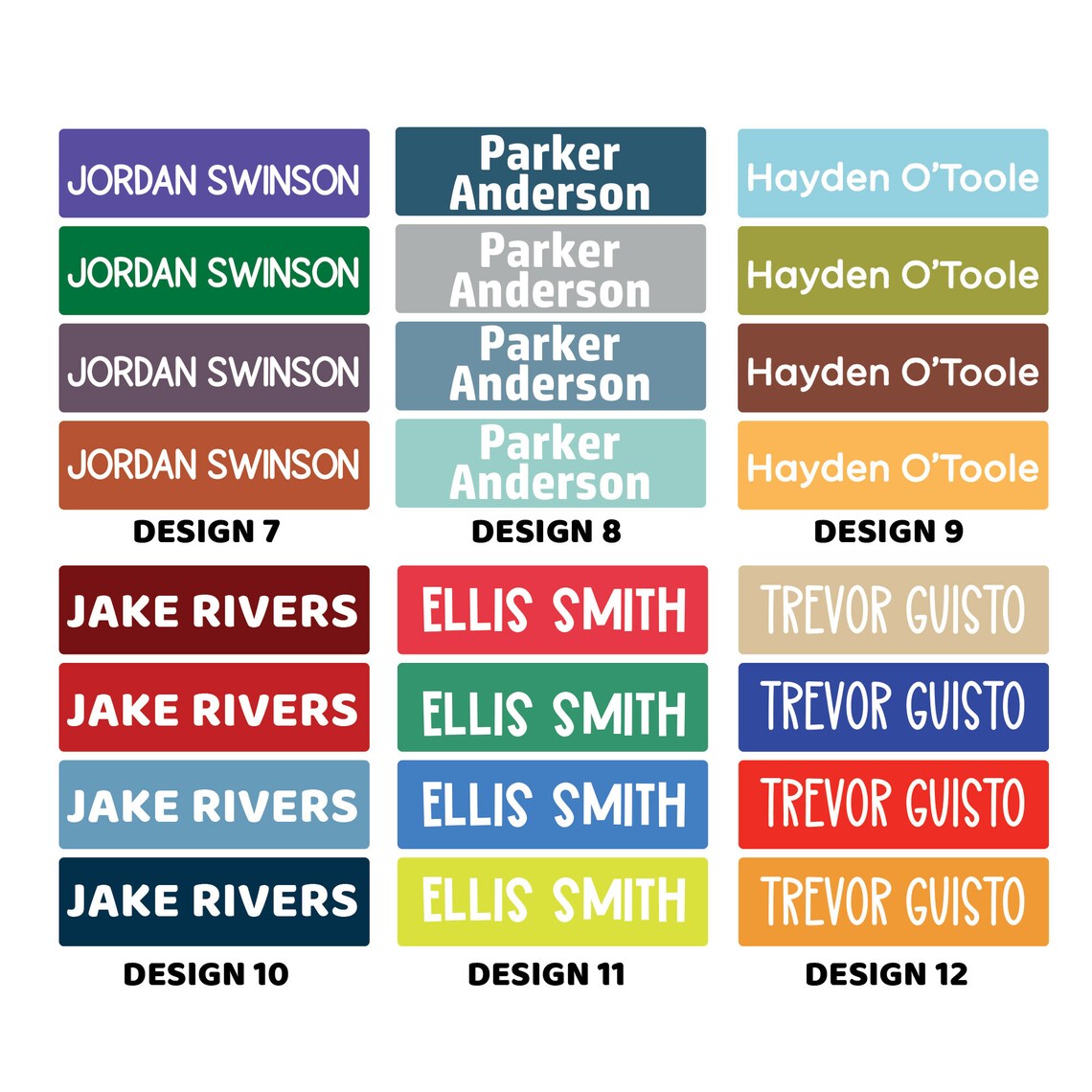 Name Labels for School, Waterproof Dishwasher Safe ID Labels, Daycare ...