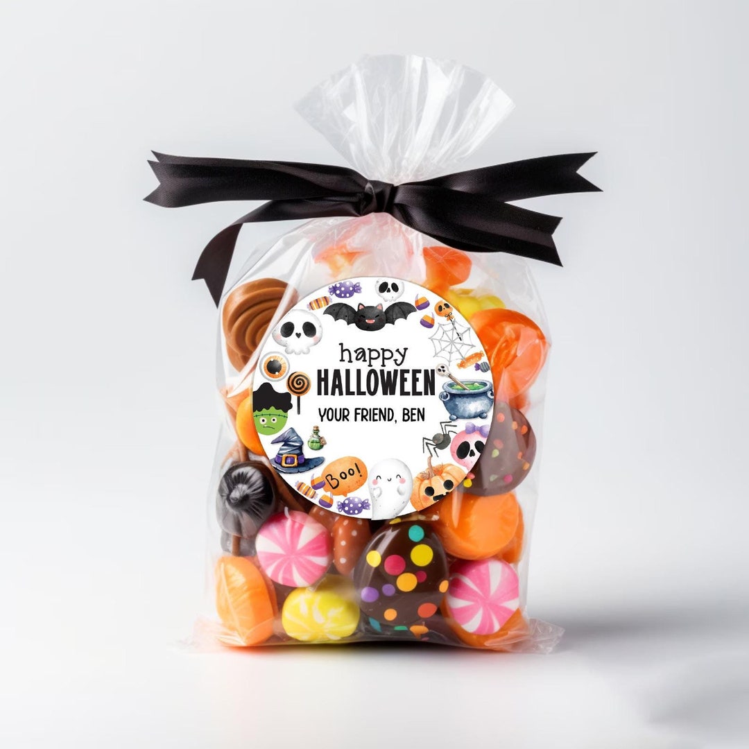 Kids Halloween Stickers | Custom Halloween Candy Labels | Trick or ...