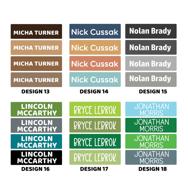 Name Labels for School, Waterproof Dishwasher Safe ID Labels, Daycare ...