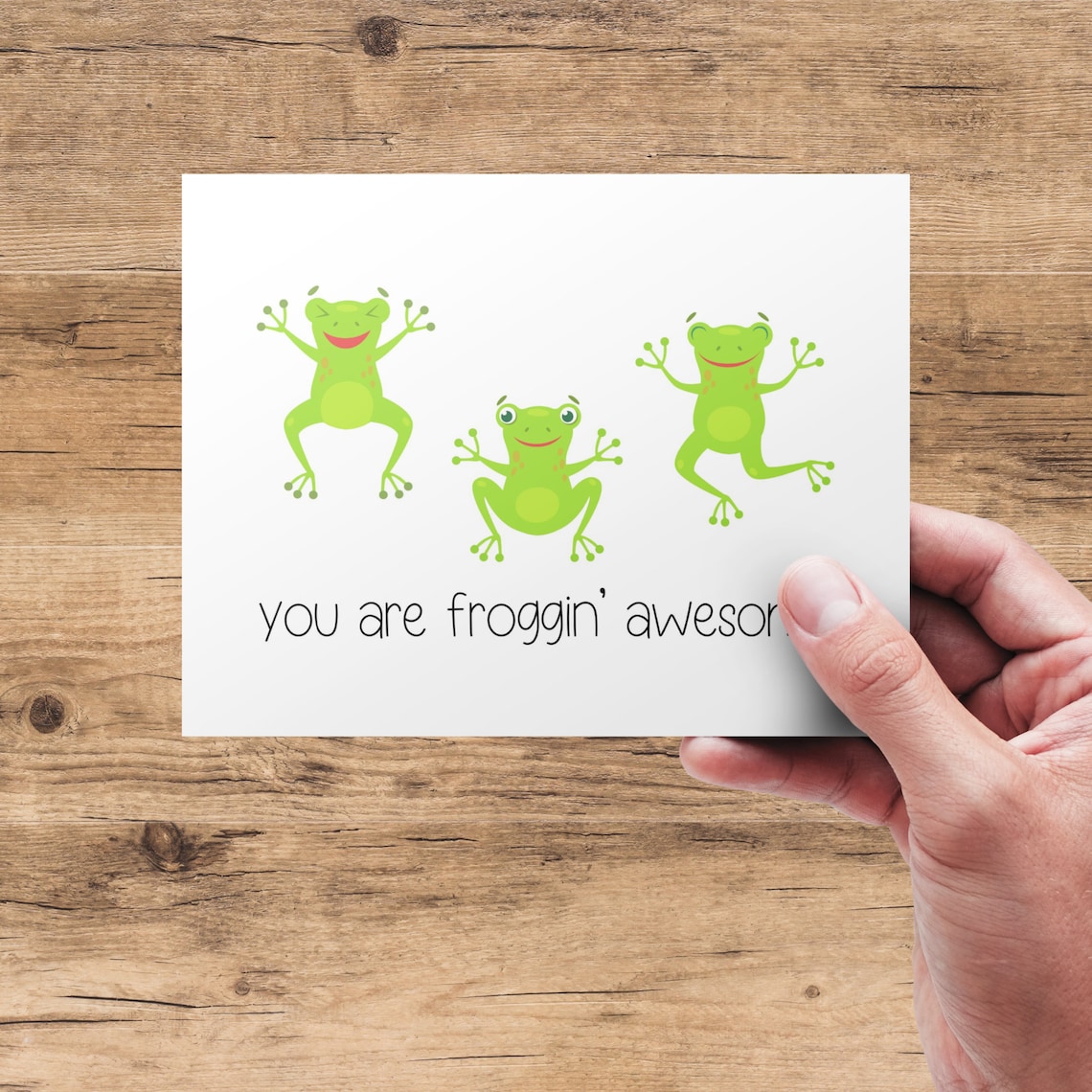 You Are Froggin' Awesome Greeting Card, Cute Card, Congratulations Card ...