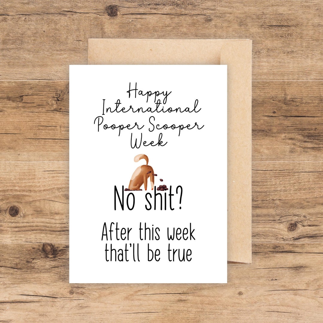 April 1st Greeting Card, Celebrate International Pooper Scooper Week ...