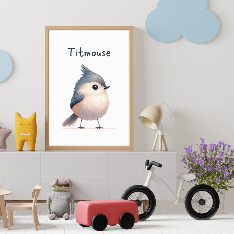 Adorable Bird Art Printables for Nursery and Toddler Room - Set of 6 ...