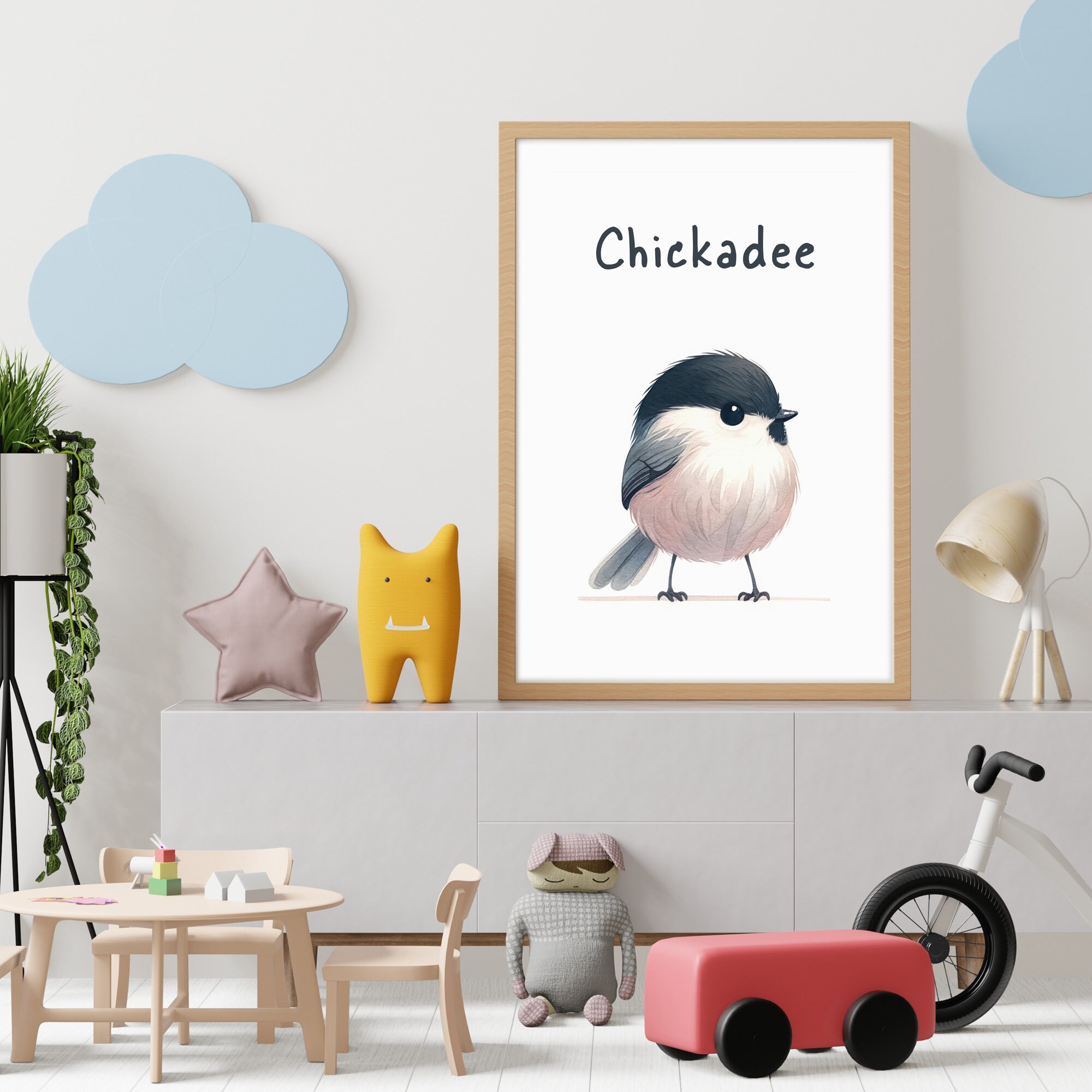 Adorable Bird Art Printables for Nursery and Toddler Room - Set of 6 ...