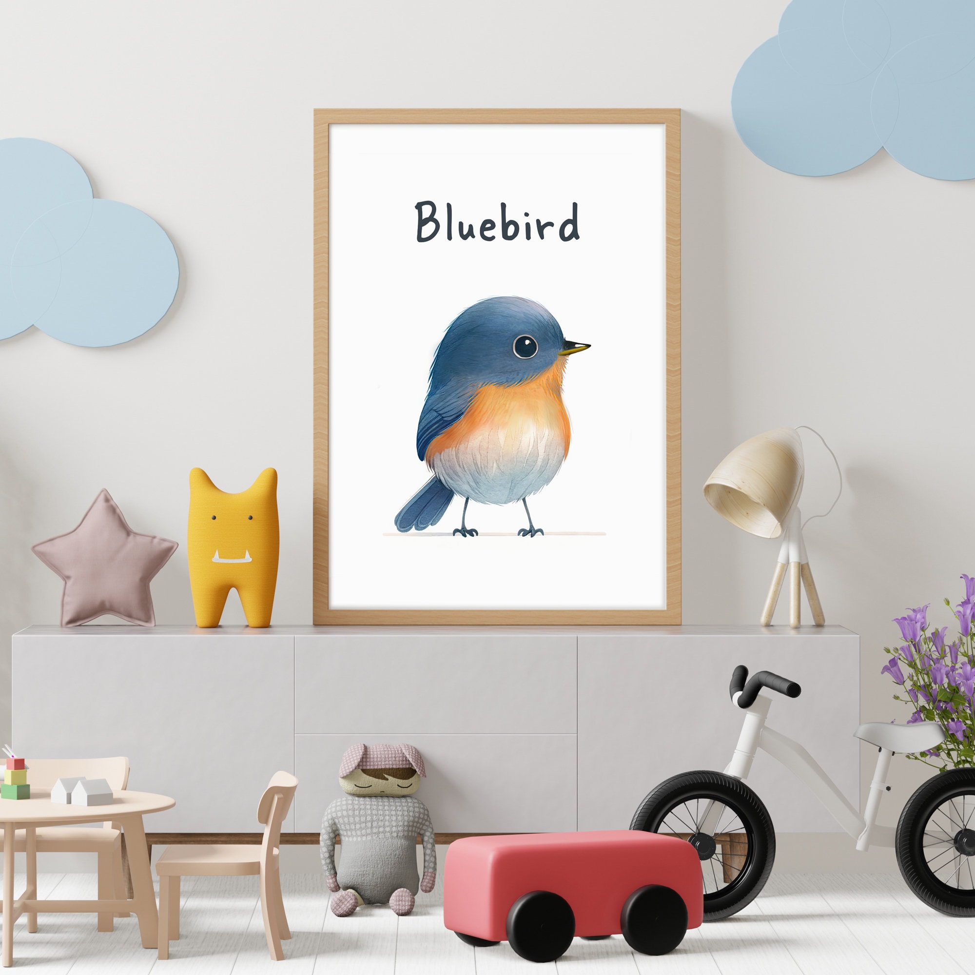 Adorable Bird Art Printables for Nursery and Toddler Room - Set of 6 ...