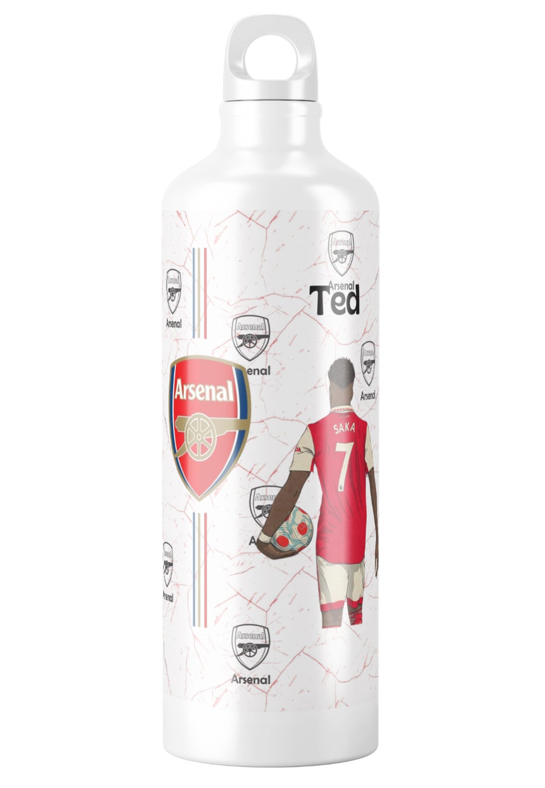 Arsenal Saka Marble Background 600ml - Etsy