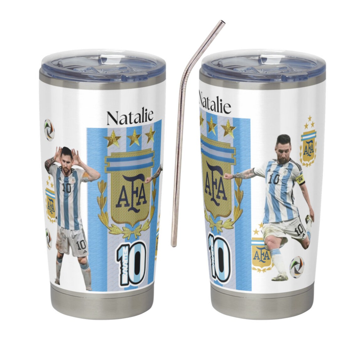 Personalised Messi Skinny Tumbler - Etsy