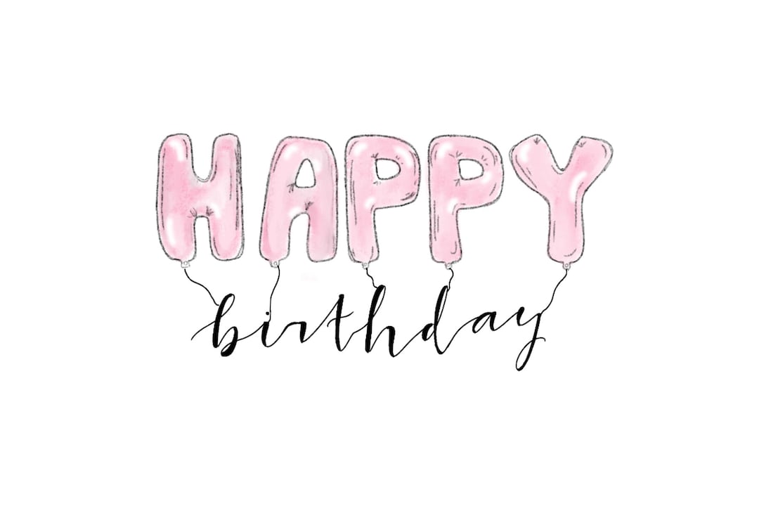 Bubble Balloon Happy Birthday Card - Etsy