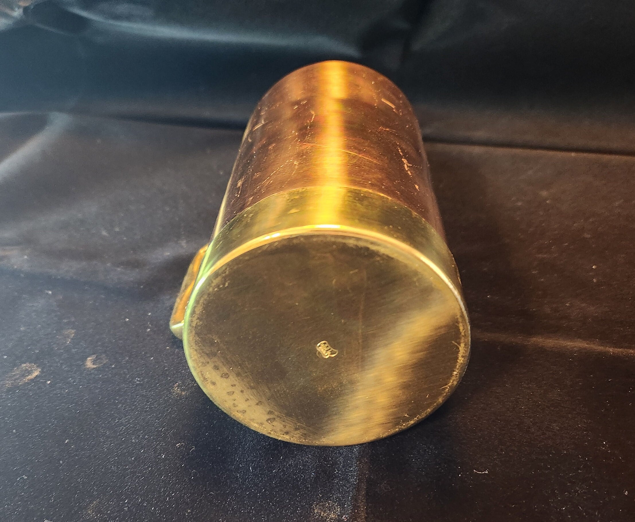 Vintage Copper Grated Cheese Shaker With Brass Handle, Base, and Label ...