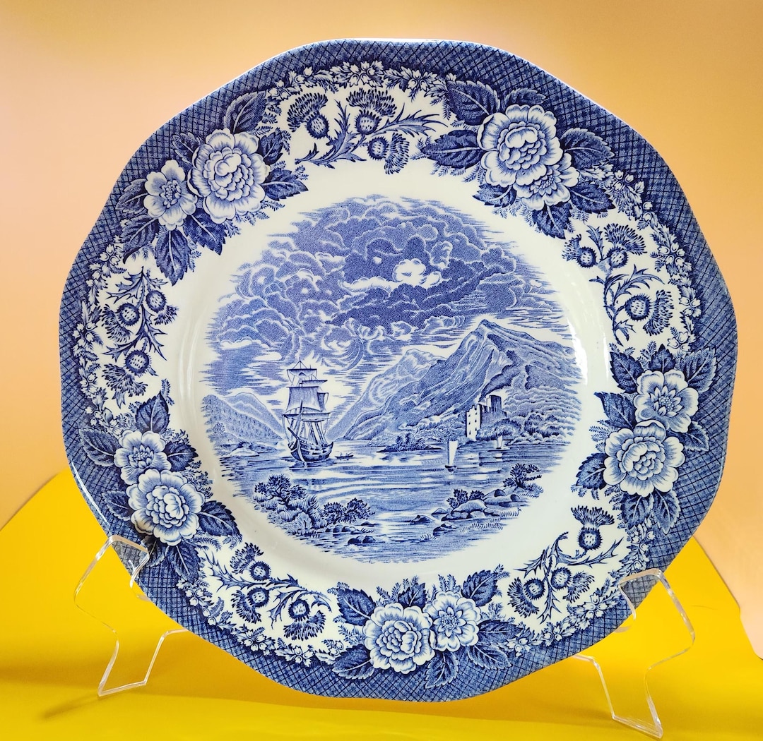 Vintage Royal Warwick-lochs of Scotland Dinner Plates - 'loch Oich ...