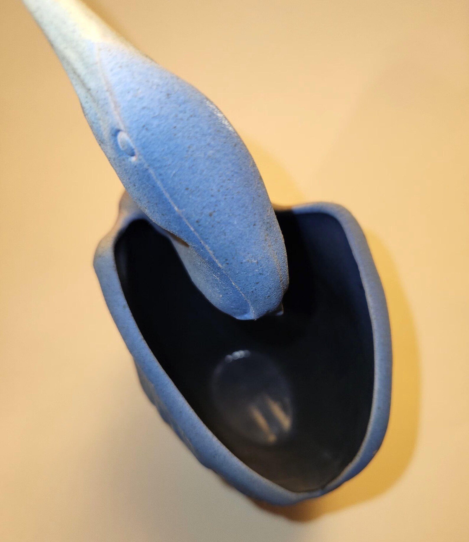 Vintage Blue Heron Vase by Pottery Artist Douglas K Cornett - Etsy