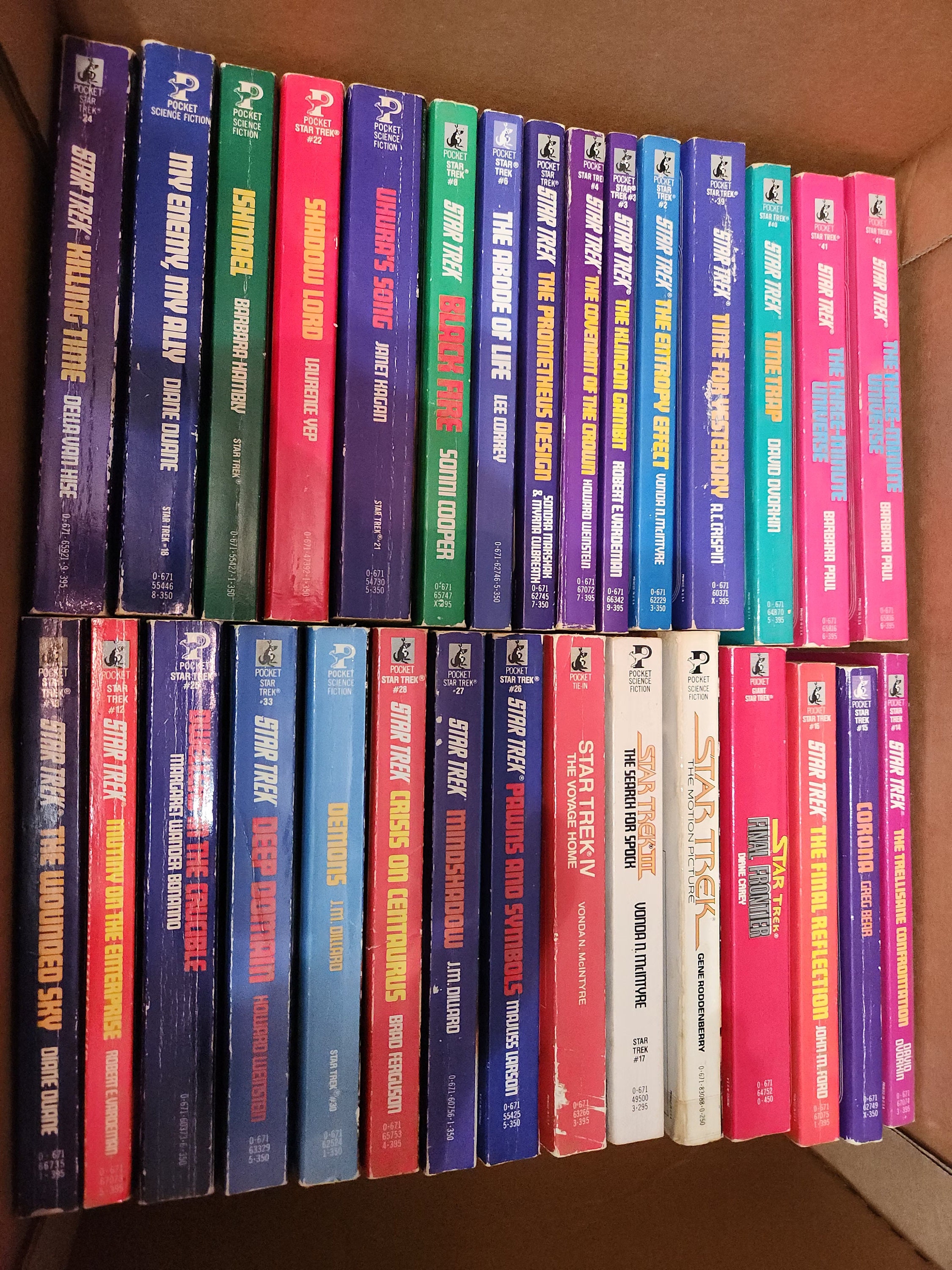 Vintage Star Trek-the Original Series (published 1970-1988)- Paperback ...