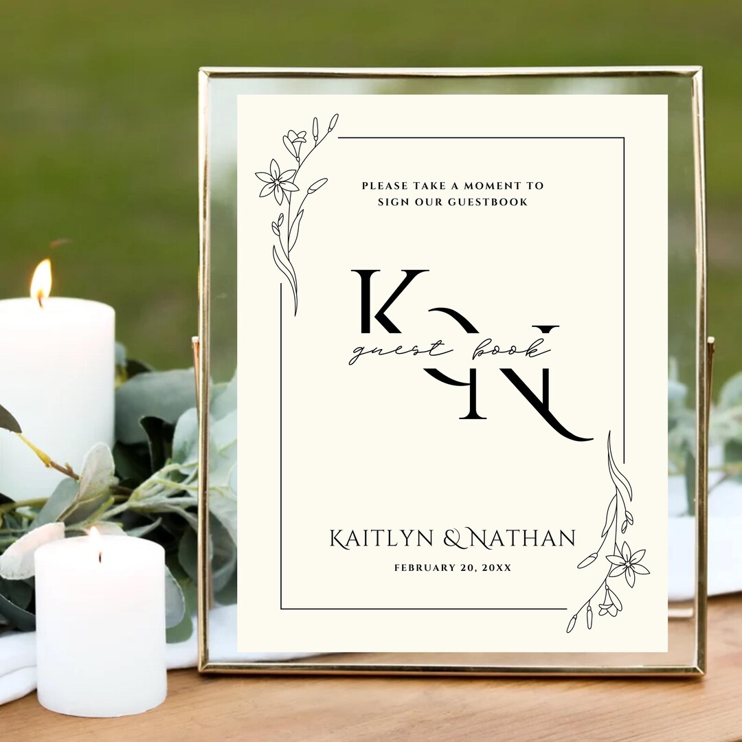 Wedding Guest List Template: Editable RSVP Tracker, Seating Chart ...