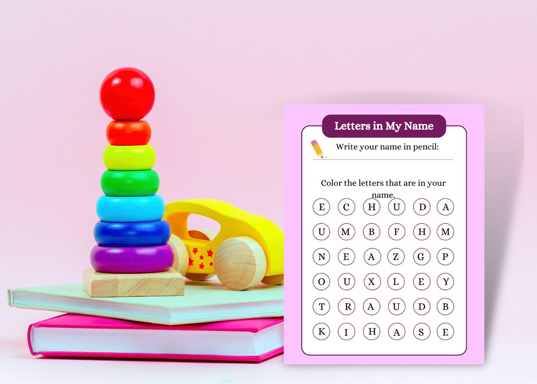 Discover Your Name: Letter in My Name Worksheet for Kids Fun Learning ...
