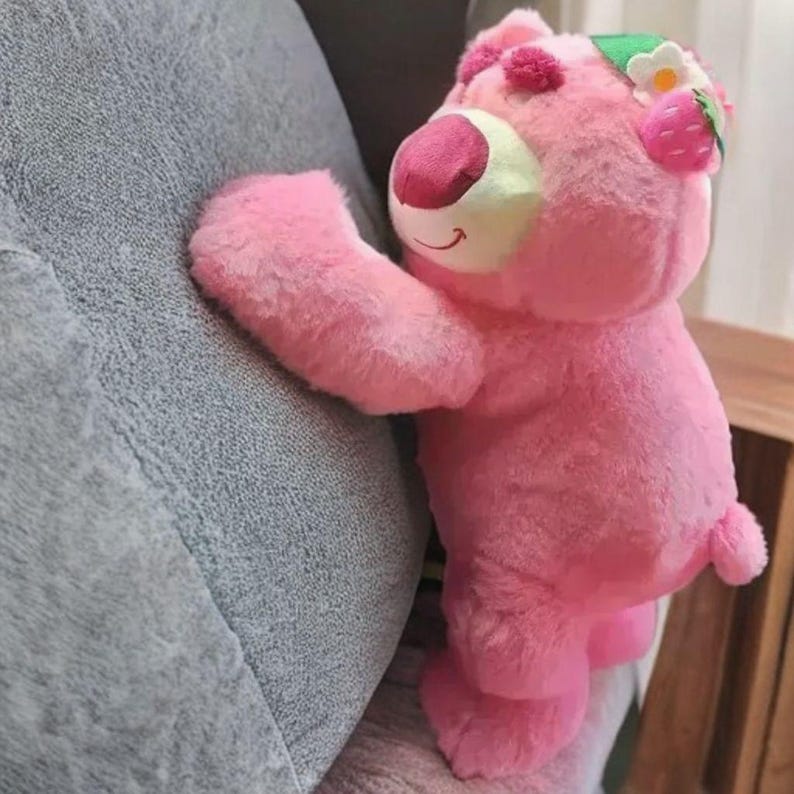 MINISO Toy Story Lotso Bear Plush Pillow Cute Strawberry Scented ...