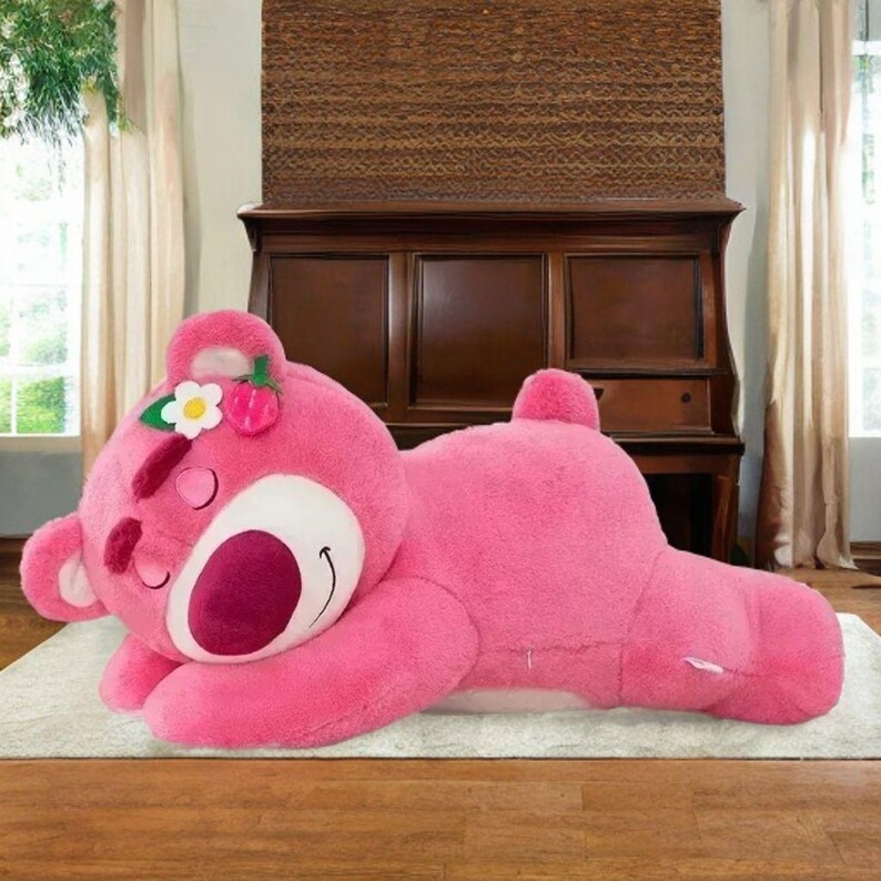 MINISO Toy Story Lotso Bear Plush Pillow Cute Strawberry Scented ...