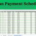 Loan Payment Schedule Google Sheets Template - Etsy