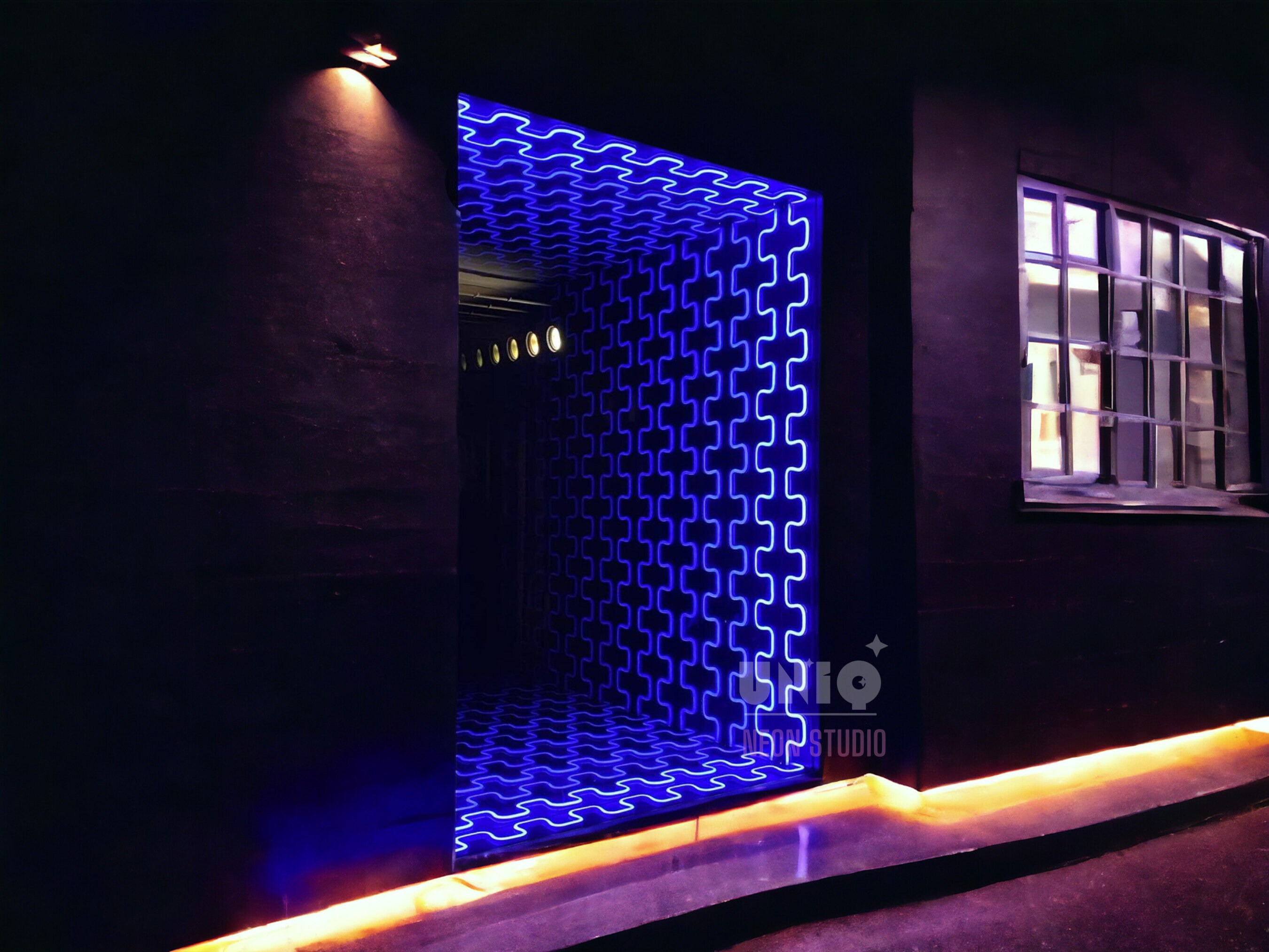 Wavy Infinity Neon Mirror , Infinity Led Mirror , Custom Full Length ...