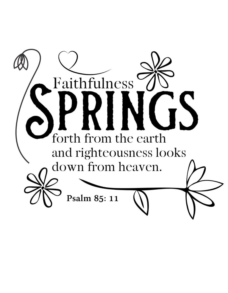 Spring Bible Verse PNG - Etsy