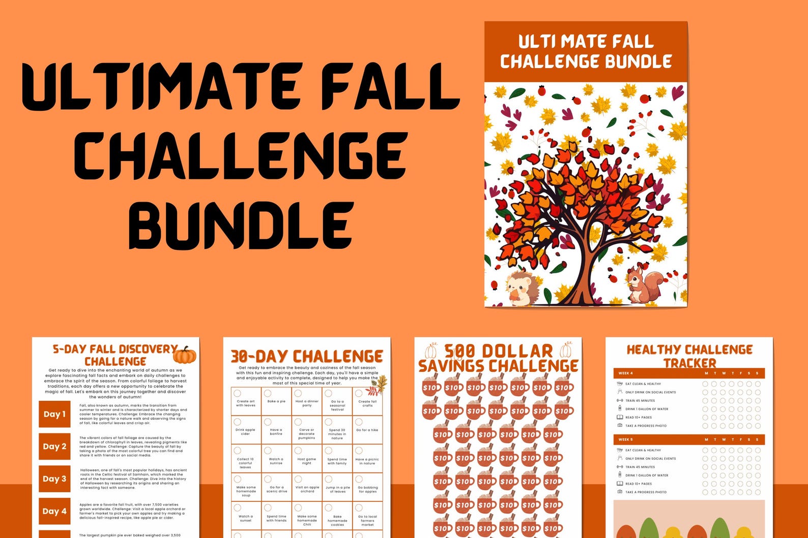 Ultimate Fall Challenge Bundle | 5-day Fall Discovery, 30-day ...