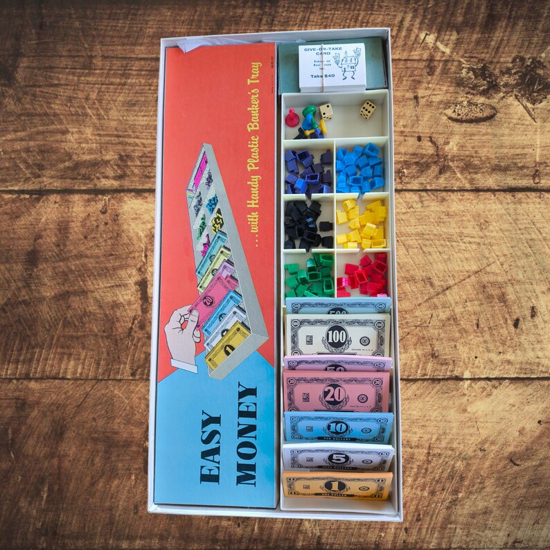 Easy Money Board Game Milton Bradley Vintage 1956 Edition Complete Very ...
