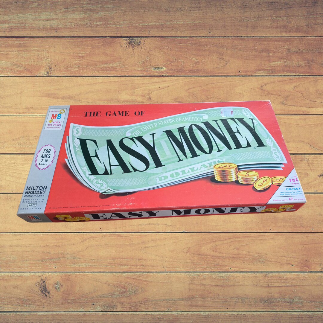 Easy Money Board Game Milton Bradley Vintage 1956 Edition Complete Very ...