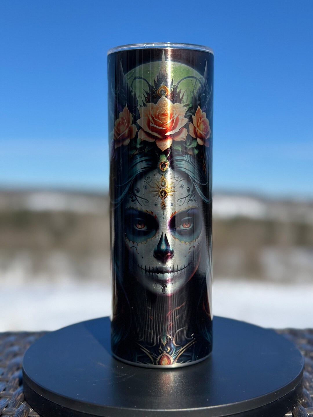 Phoenix Queen Sugar Skull Stainless Steel Tumbler (20oz) - Etsy