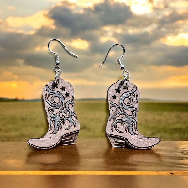 Boot Earrings - Etsy