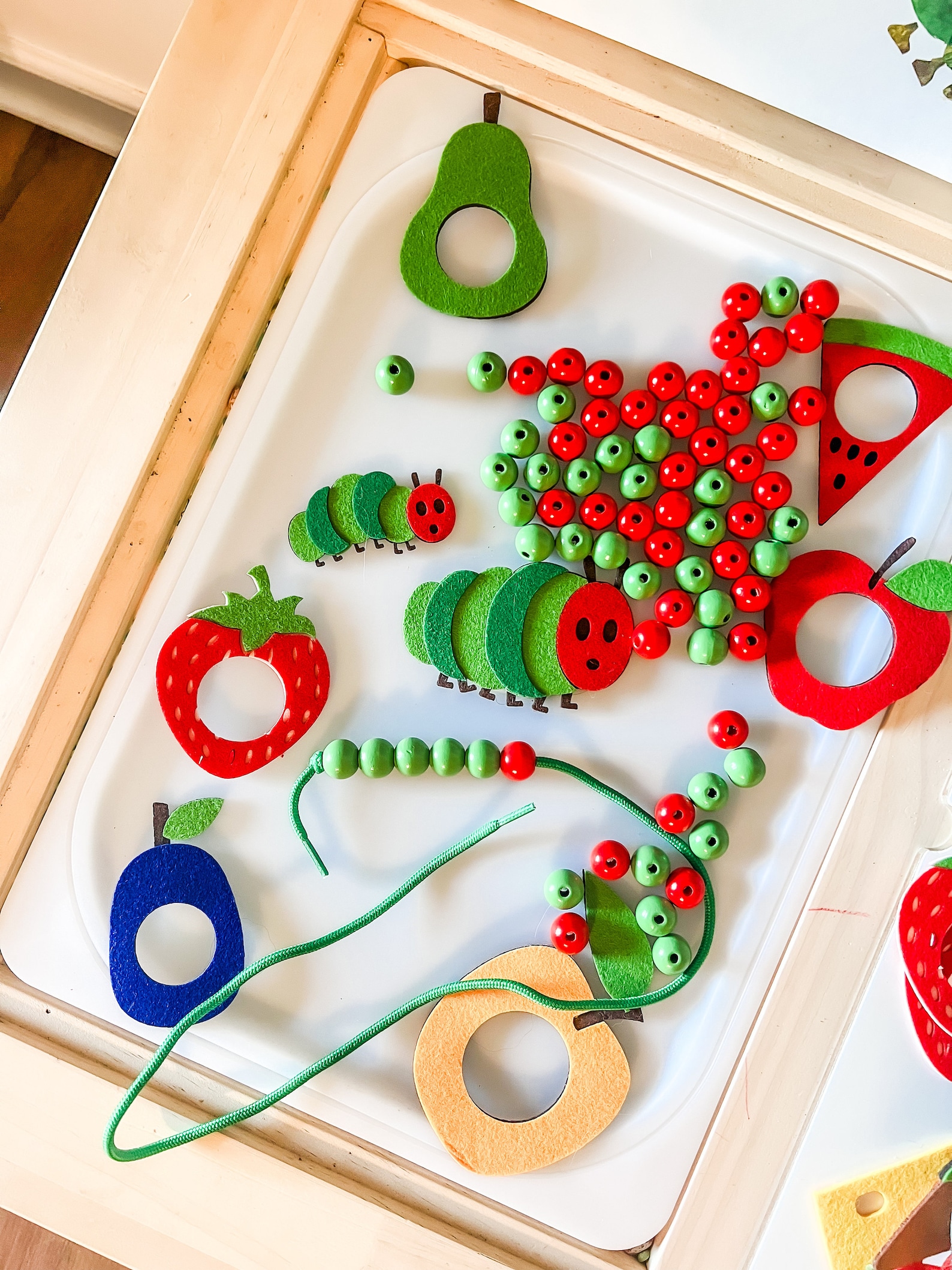 The Very Hungry Caterpillar Inspired Activity Sensory Set With Beads ...