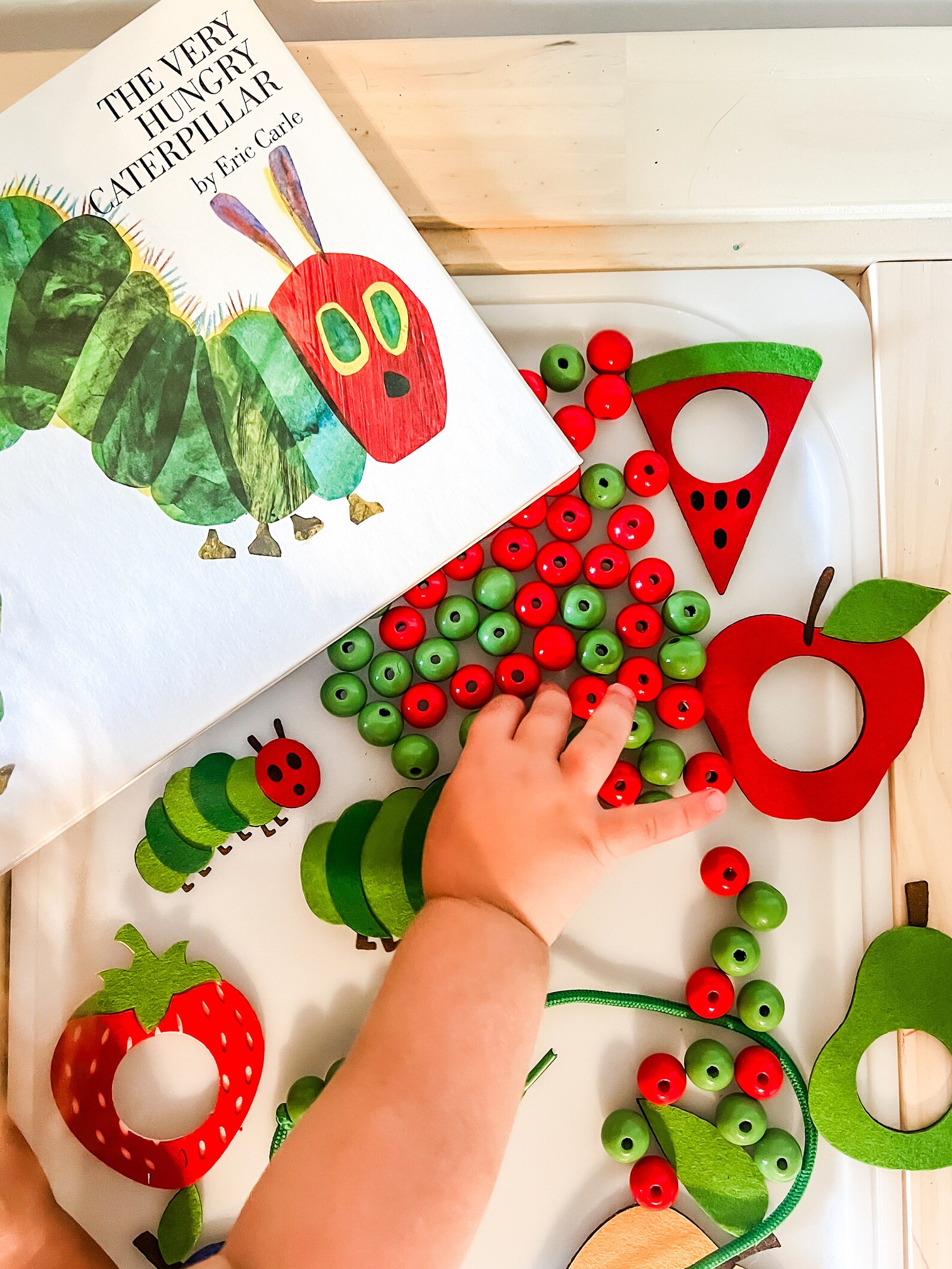 The Very Hungry Caterpillar Inspired Activity Sensory Set With Beads ...