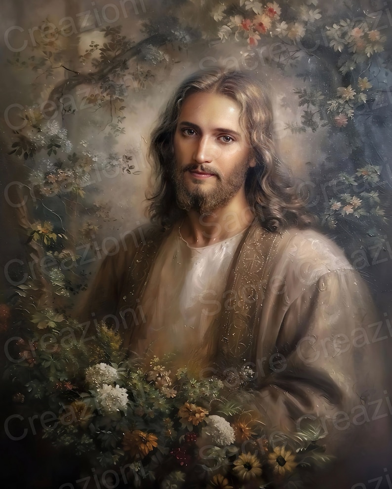 Jesus Christ in Nature Devotional Artwork Christian Catholic Fine Art ...