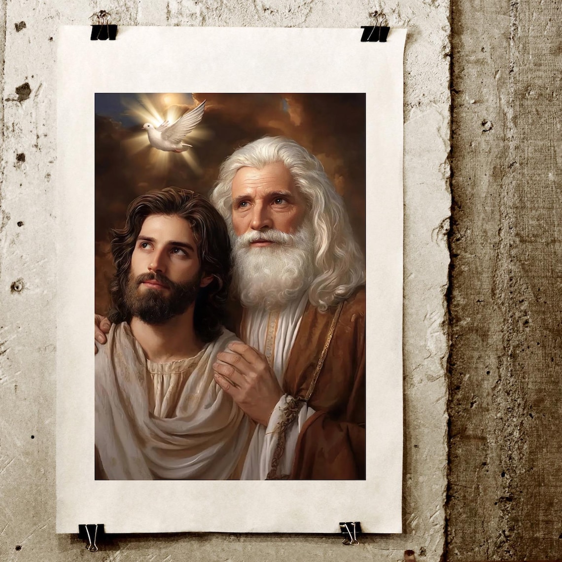 Holy Trinity Jesus Christ God the Father and the Holy Spirit Christian ...