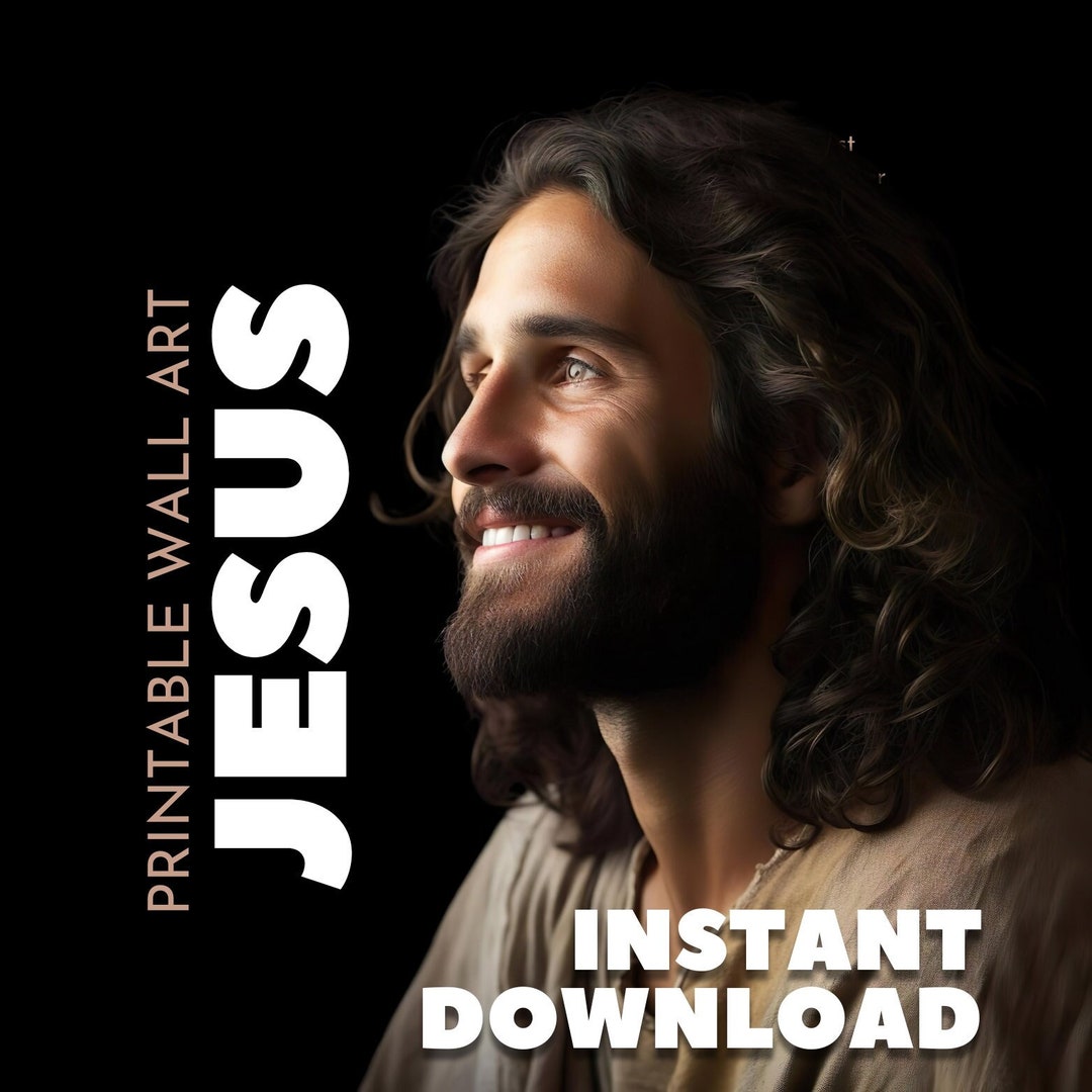 Jesus Christ Portrait Christian Catholic Devotional Poster Church ...