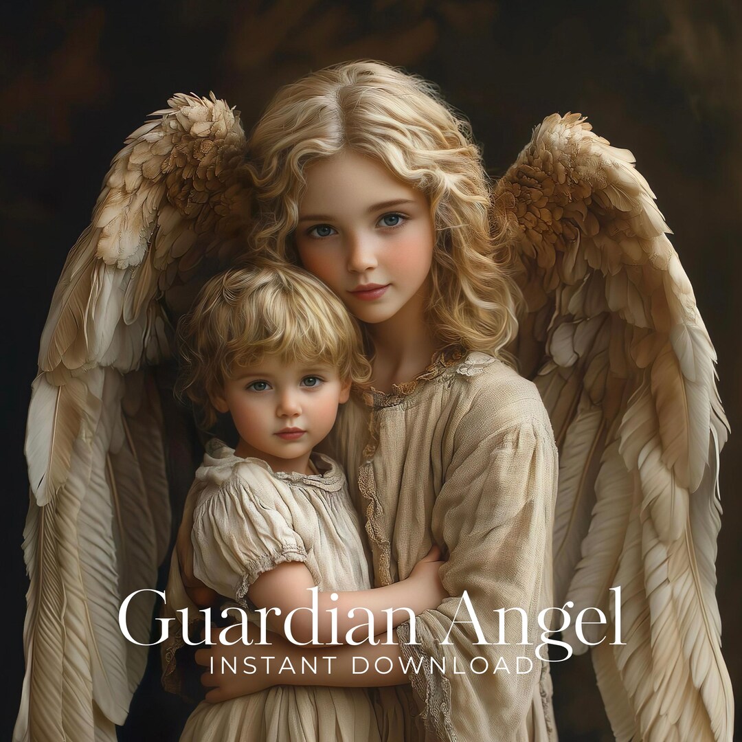 Guardian Angel Christian Catholic Fine Art Devotional Artwork Church ...