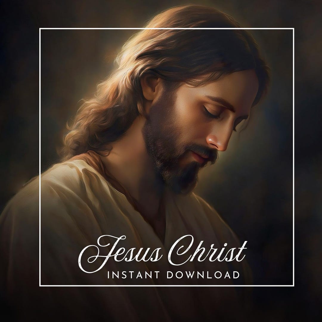 Jesus Christ Son of God Christian Catholic Fine Art Church Inspired ...